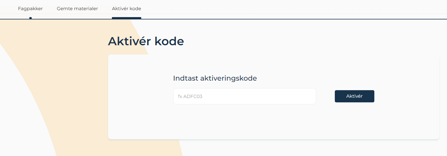 Sådan bruger du en aktiveringskode